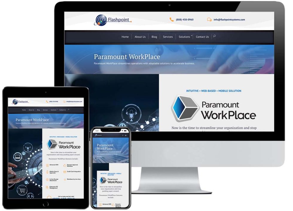 Flashpoint Systems - JF Designs Web Design Work Portfolio